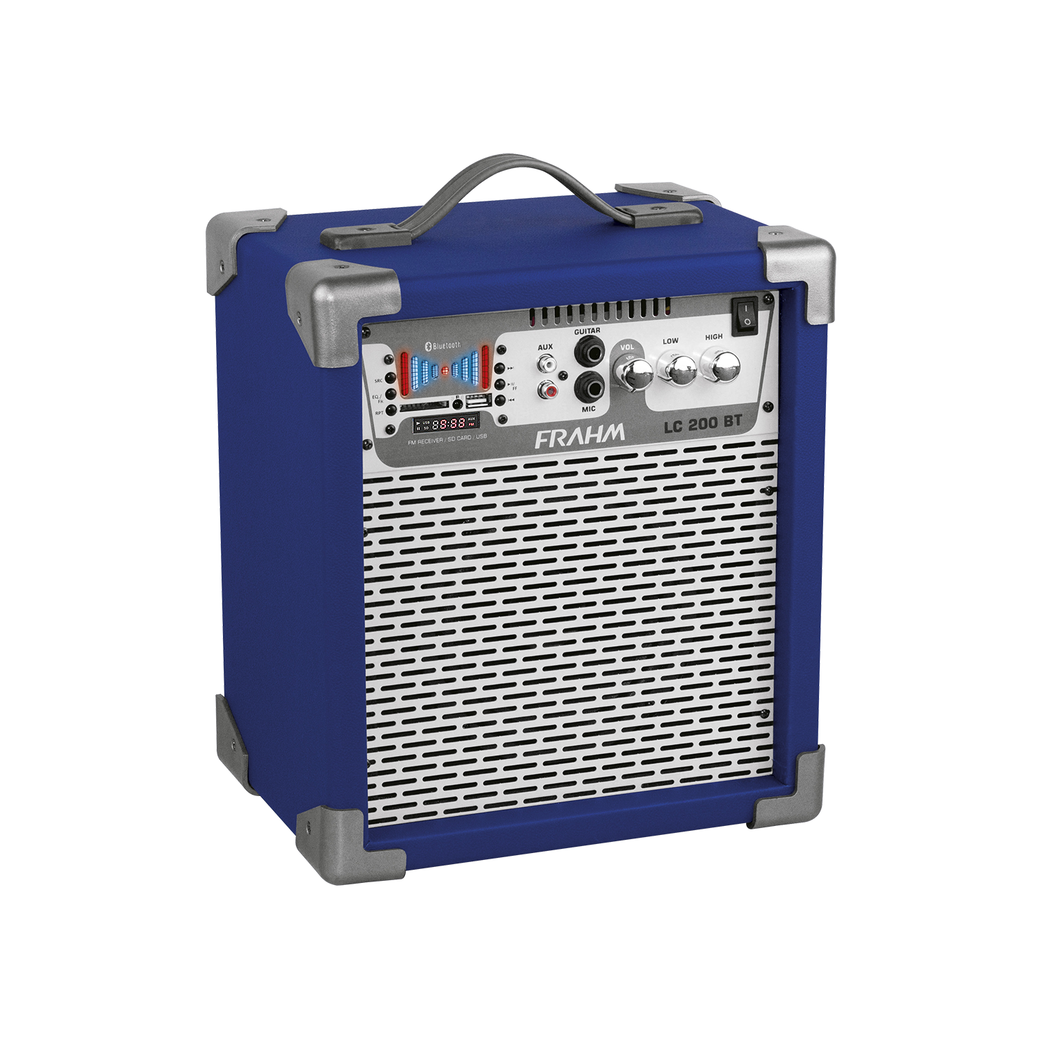 Caixa Amplificada Frahm – LC200 Bluetooth Azul - Frahm