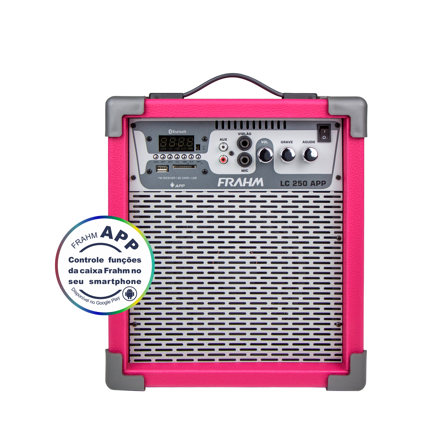 Caixa Amplificada Multiuso Frahm – LC 250 APP Pink - Frahm