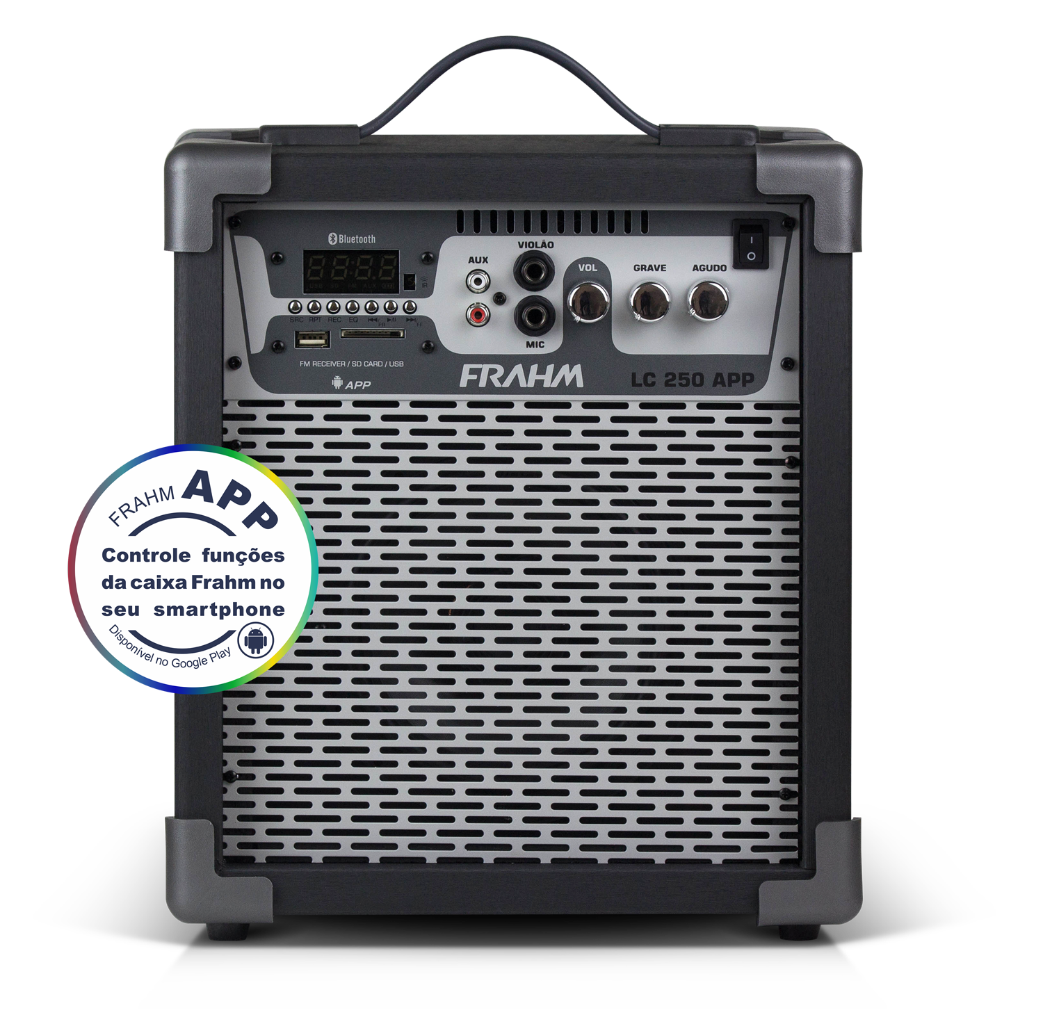 Caixa Amplificada Multiuso Frahm – LC 250 APP Preta - Frahm
