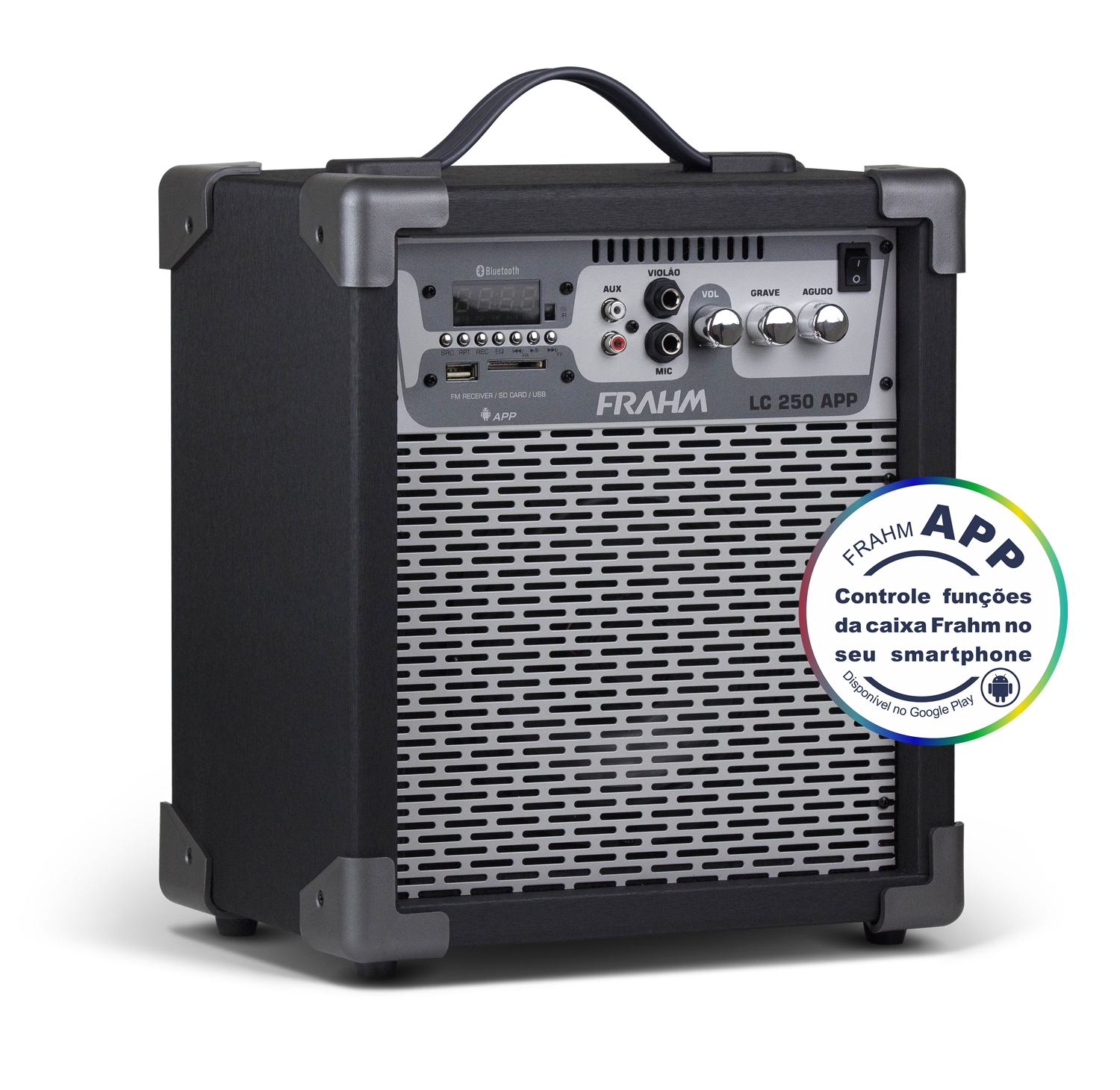 Caixa Amplificada Multiuso Frahm – LC 250 APP Preta - Frahm