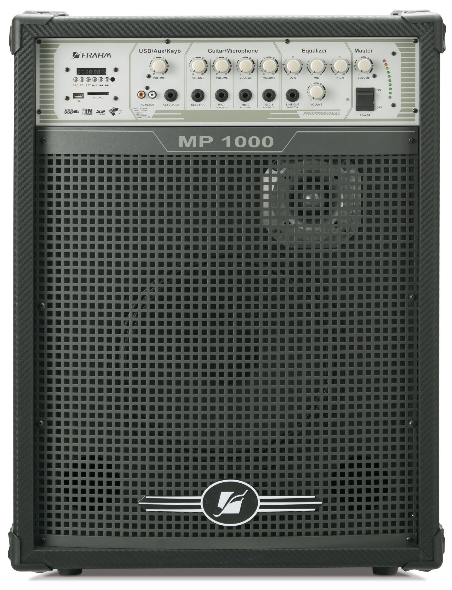 Caixa Amplificada Multiuso Frahm – MP1000 USB FM - Frahm