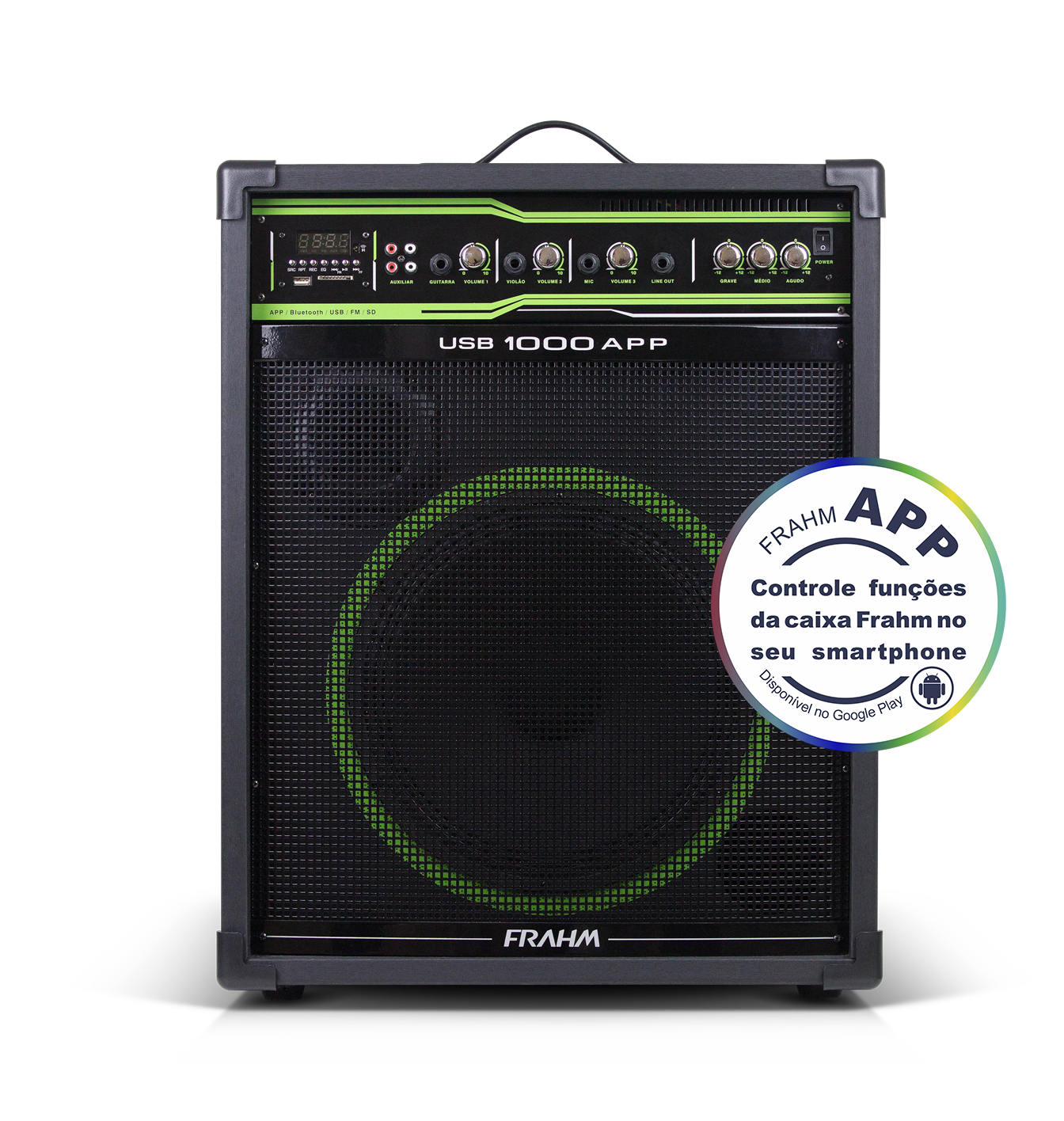 Caixa Amplificada Multiuso Frahm – USB 1000 APP - Frahm