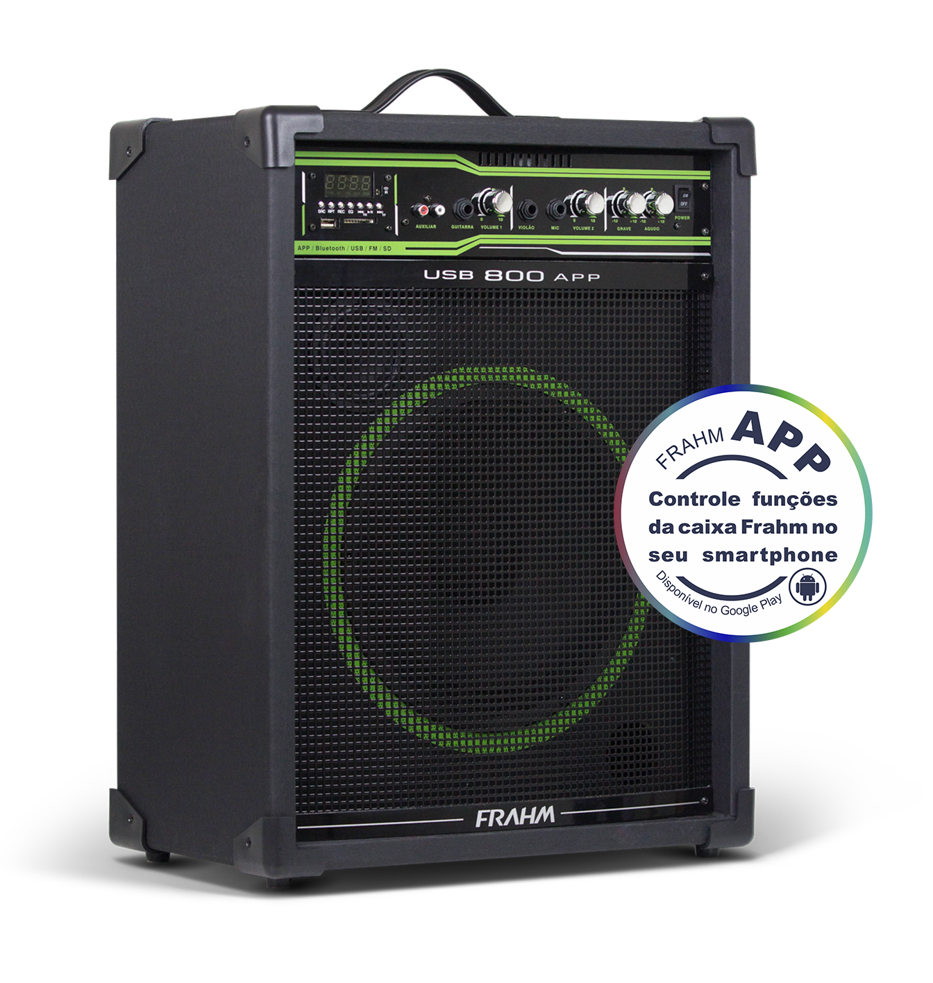Caixa Amplificada Multiuso Frahm – USB 800 APP - Frahm